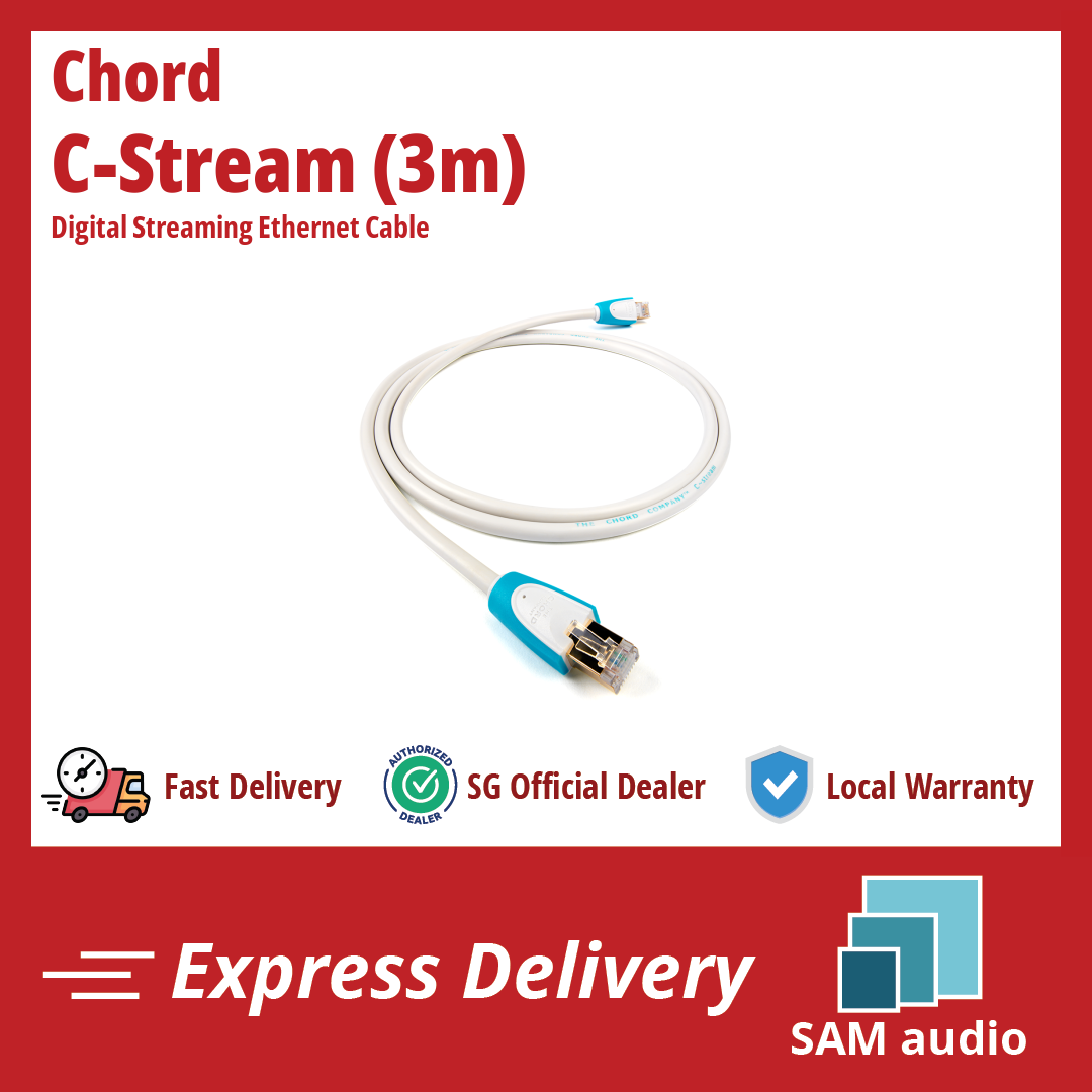 [🎶SG] CHORD C-Stream (C Stream) Digital Streaming Ethernet Cable – SAM Audio SG