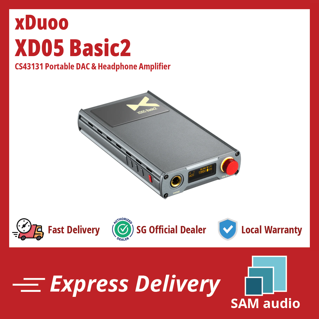 [🎶SG] XDUOO XD05 BASIC2 CS43131 Portable DAC & Headphone Amplifier – SAM Audio SG