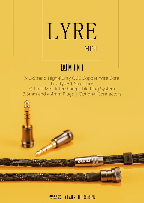 [🎶SG] DUNU LYRE MINI Interchangeable Plug Upgrade Cable – SAM Audio SG