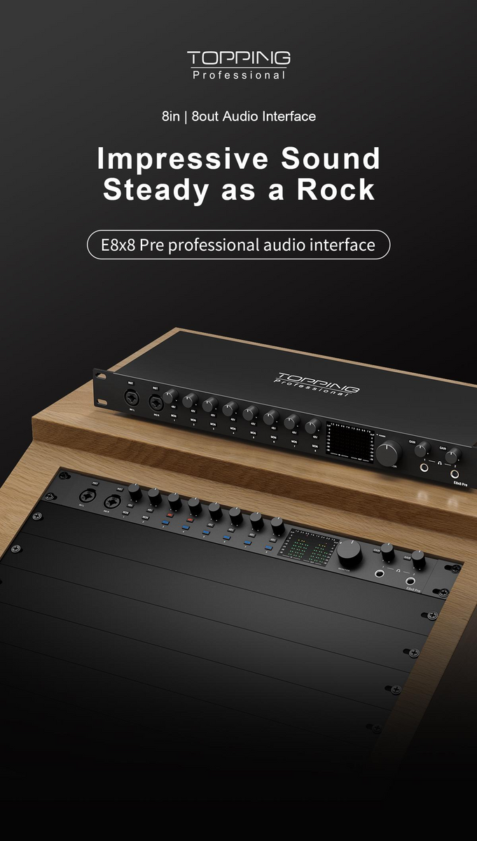 [🎶SG] TOPPING PROFESSIONAL E8x8 Pre 8 In / 8 Out Audio Interface – SAM ...