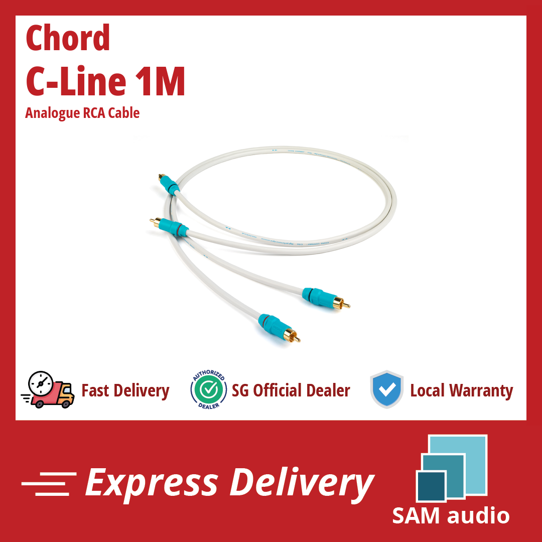 [🎶SG] CHORD C-Line (C Line) Analogue RCA cable 1 Pair - 1 METRE – SAM ...