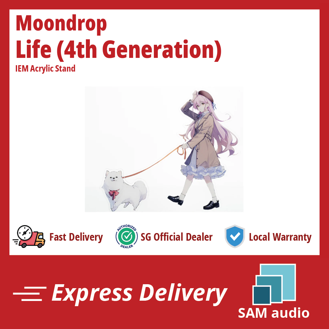 [🎶SG] MOONDROP LIFE Acrylic Stand 4TH Generation IEM Holder – SAM Audio SG