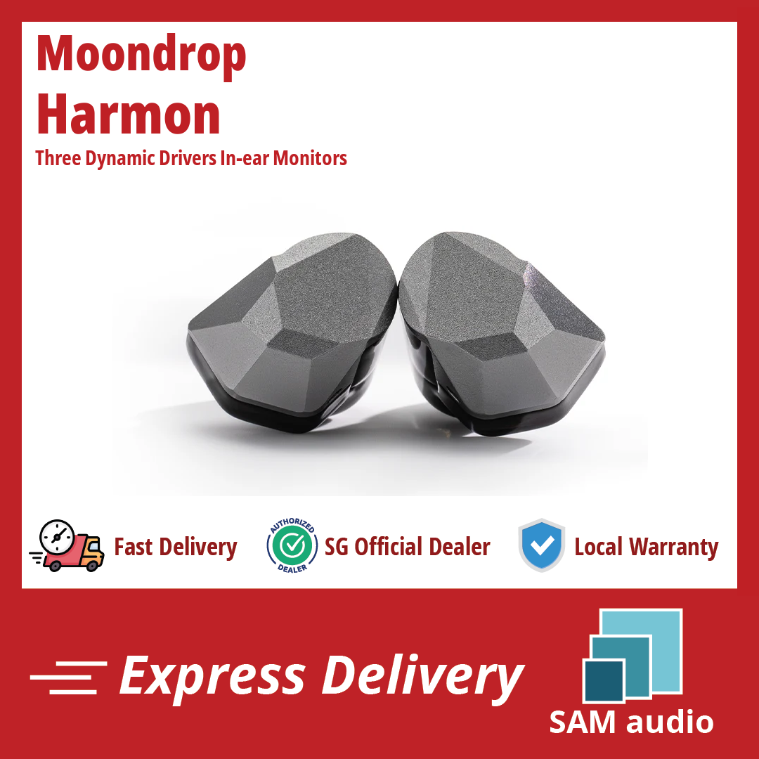 [🎶SG] MOONDROP HARMON Three Dynamic Drivers In-ear Monitors – SAM Audio SG
