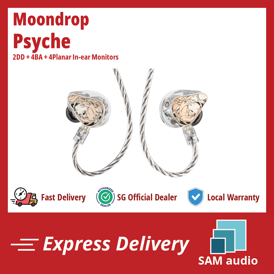 [🎶SG] MOONDROP PSYCHE 2 DD + 4 BA + 4 Planar In-ear Monitors – SAM Audio SG