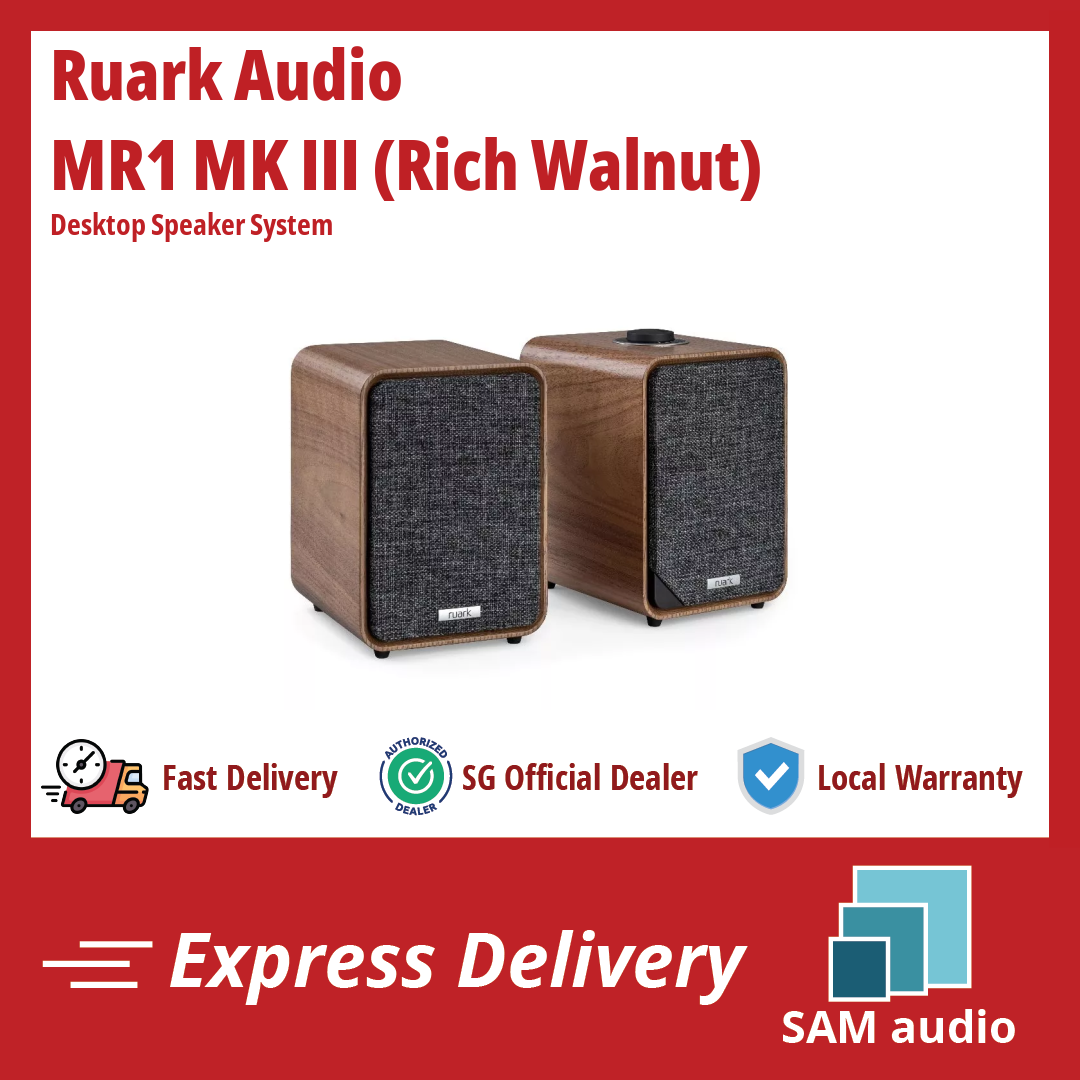 [🎶SG] Ruark Audio MR1 Mk3 Desktop Bookshelf Speakers – SAM Audio SG