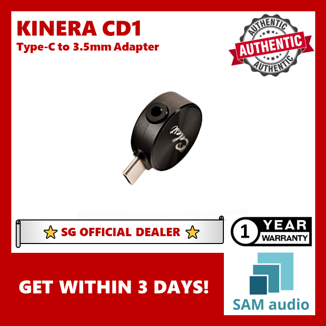 [🎶SG] KINERA CD1 Type-C To 3.5mm Adapter – SAM Audio SG