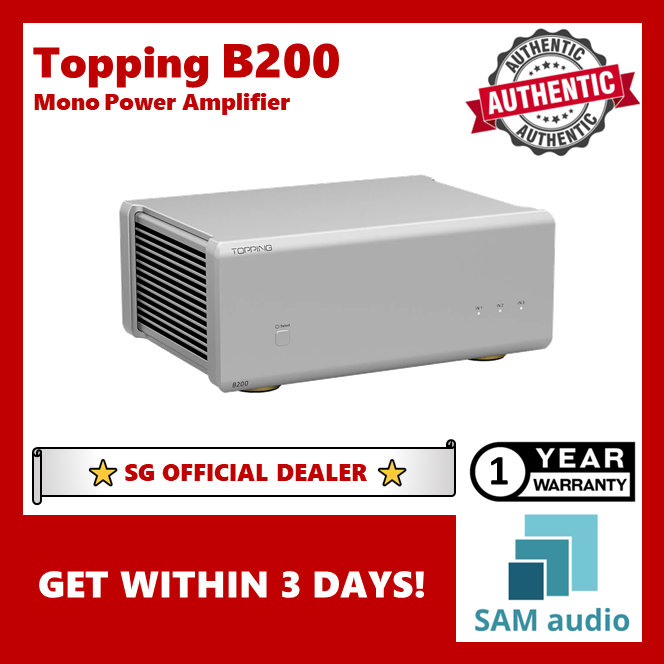 [🎶SG] TOPPING B200 Ultra-high Performance Mono Power Amplifier – SAM ...