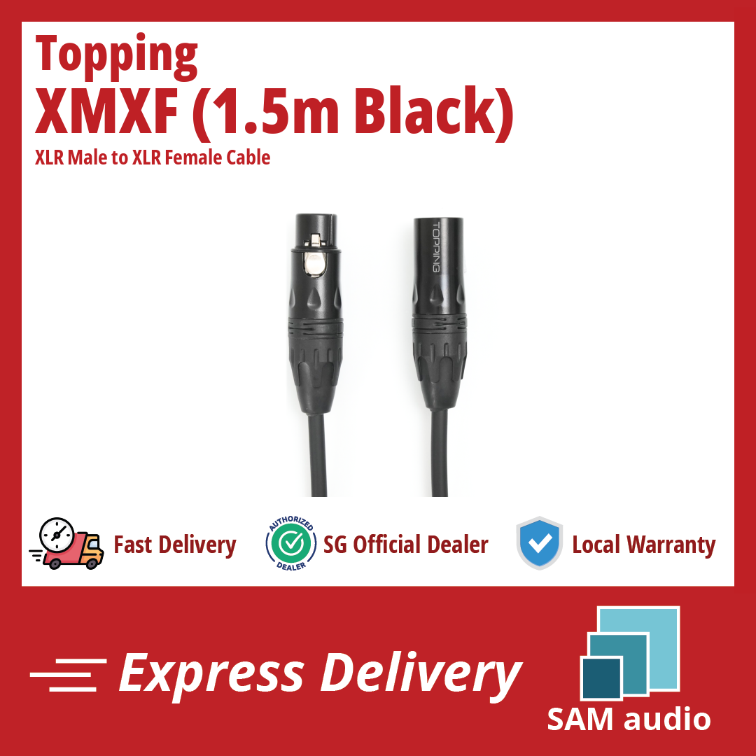 [🎶SG] TOPPING PROFESSIONAL XMXF - XLR to XLR Microphone Cable (150CM ...