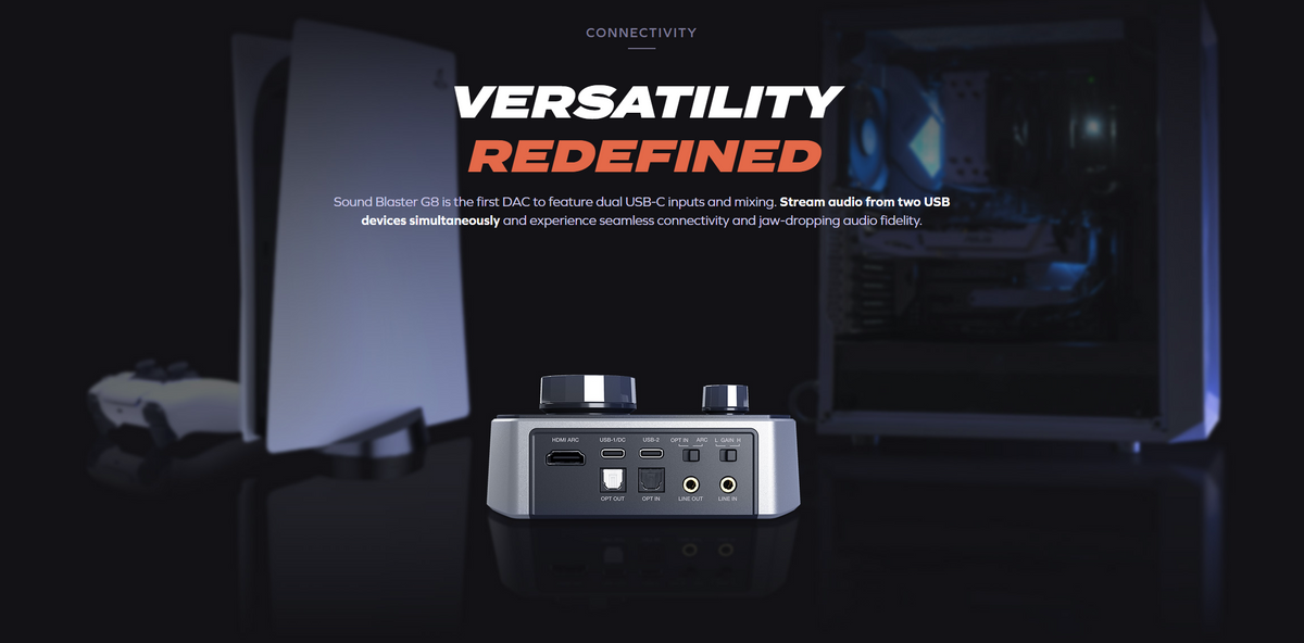 [🎶SG] CREATIVE SOUND BLASTER G8 Hi-Res Gaming DUAL USB DAC And Amp ...